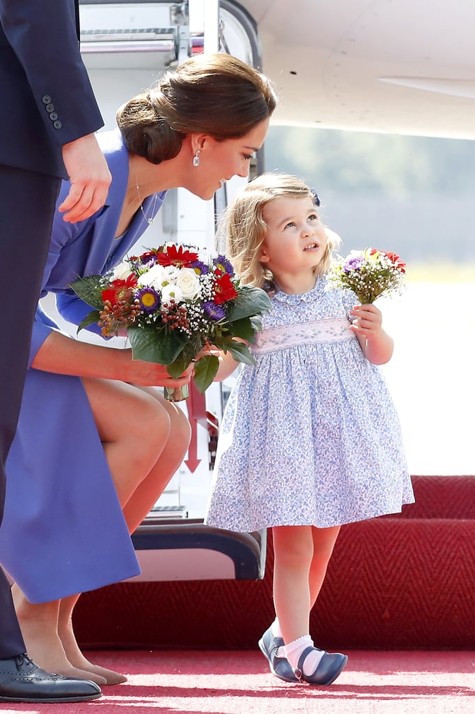 Princess Charlotte Smelling Flowers in Germany 2017 | POPSUGAR Celebrity