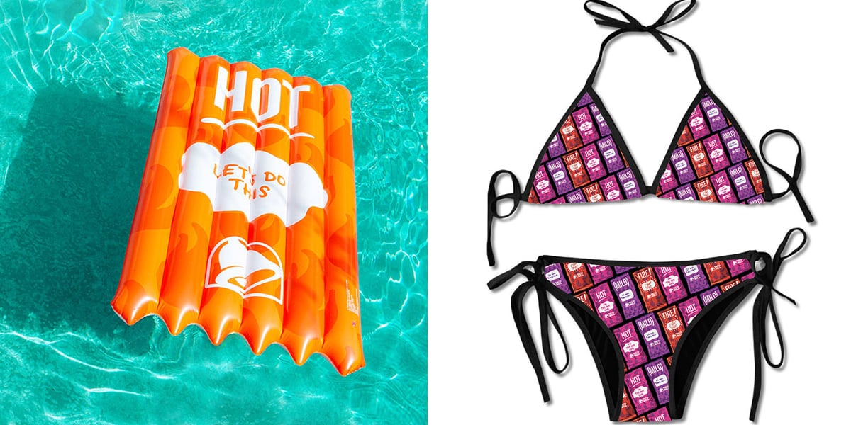 Taco Bell Hot Sauce Pool Float and Summer Merch 2019 | PS Food