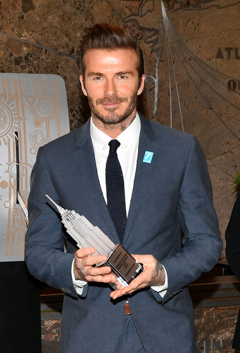 David Beckham Lights the Empire State Building Dec. 2016 | PS Celebrity