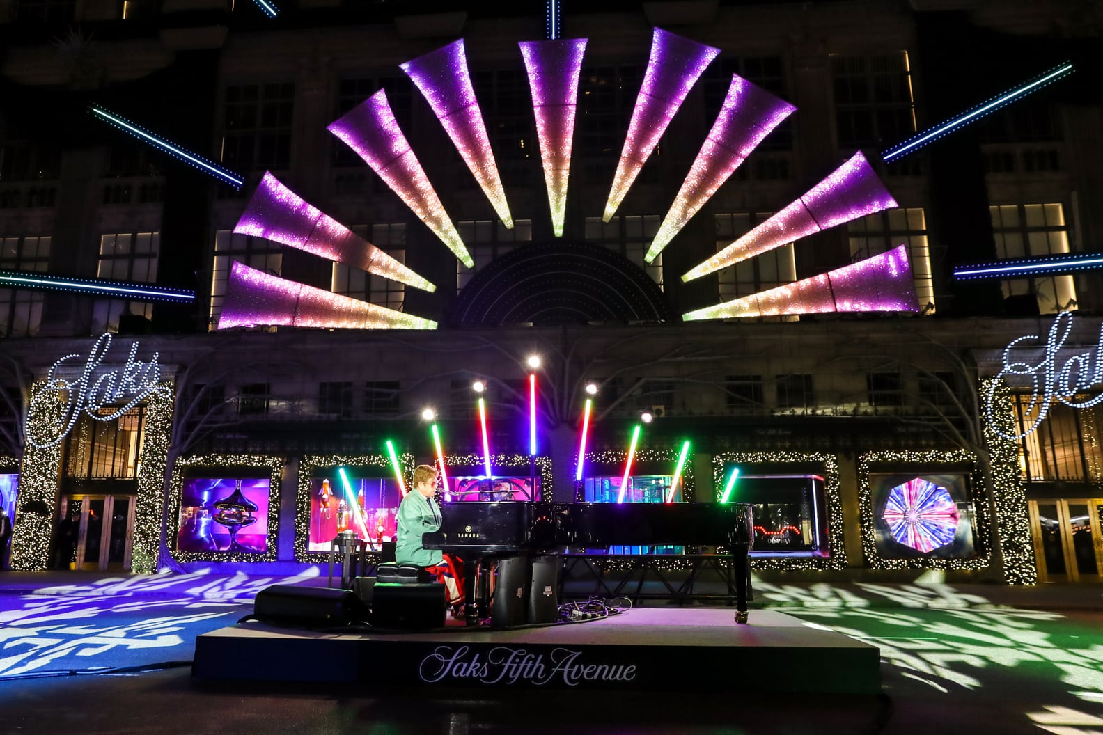 Elton John Performs at Saks Fifth Avenue | PS Entertainment