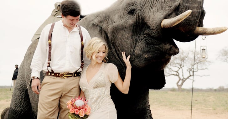 South African Safari Wedding With Elephants Popsugar Love And Sex