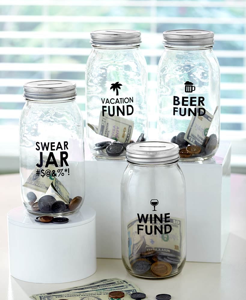 Glass Money Saving Jars Best Gifts For College Guys POPSUGAR Smart