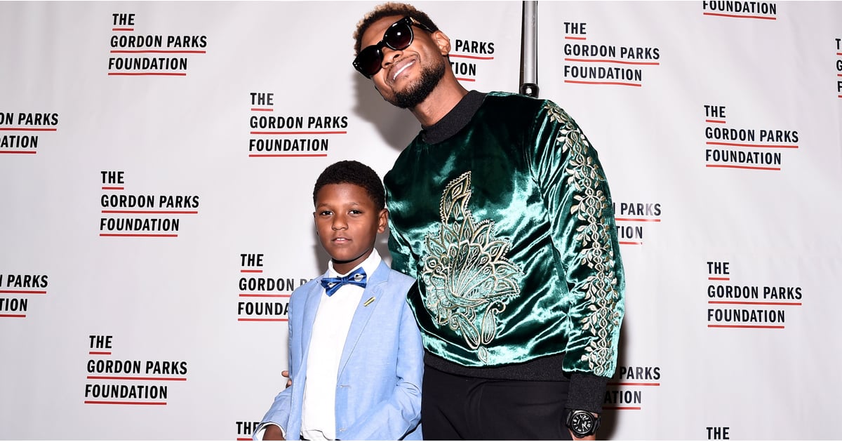 Usher and His Son at Gala in NYC June 2017 | POPSUGAR Celebrity