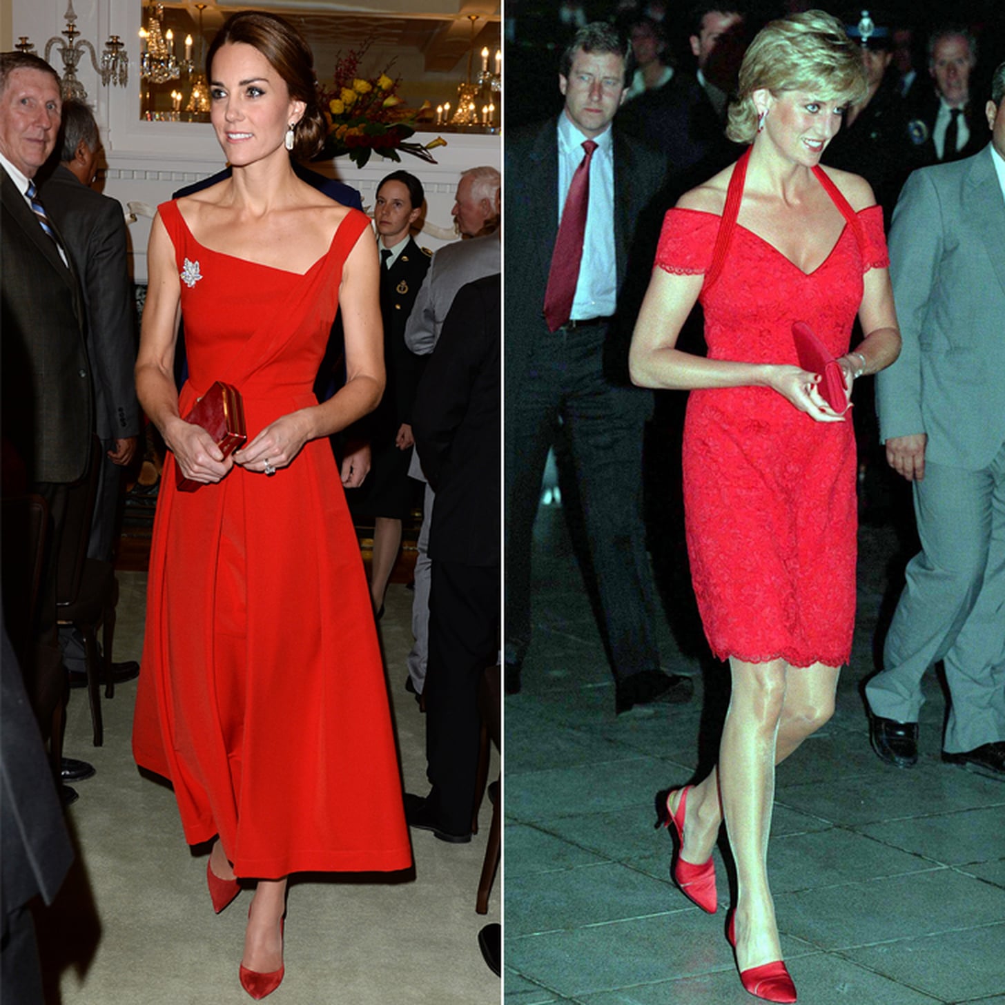 Kate Middleton Red Preen Dress in Canada September 2016 | PS Fashion