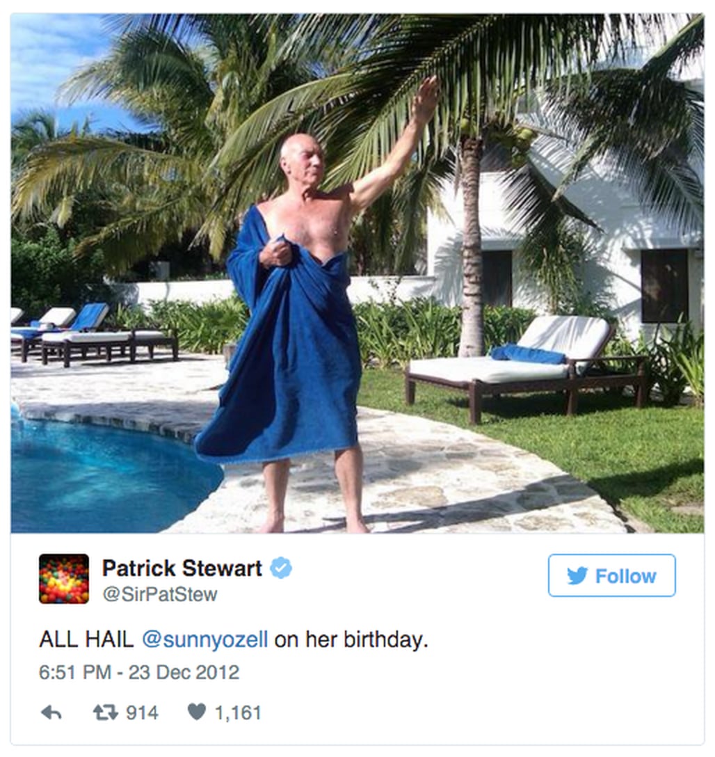 Funny Patrick Stewart Tweets | PS Celebrity