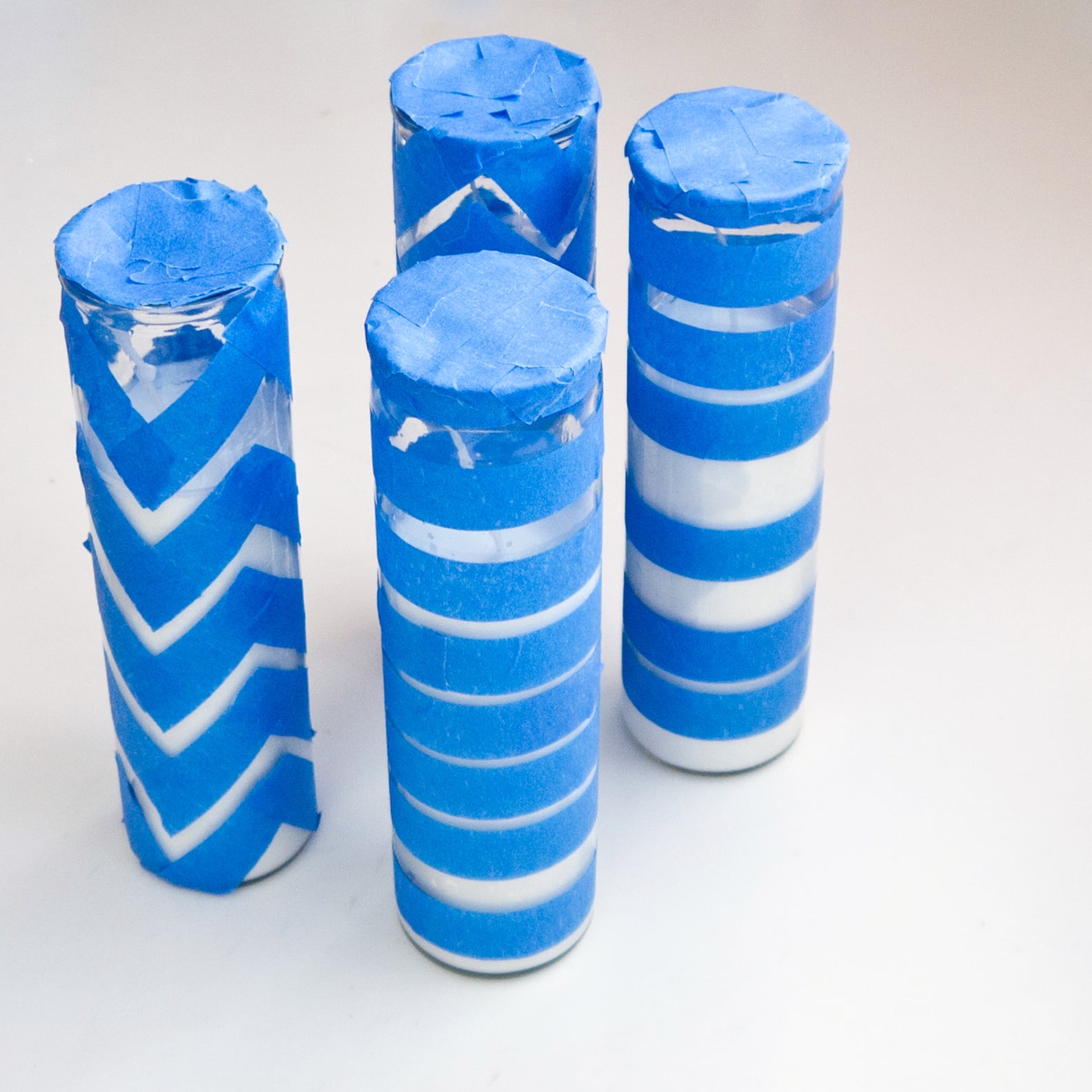 DIY Sparkling Spray-Painted Candles | PS Smart Living