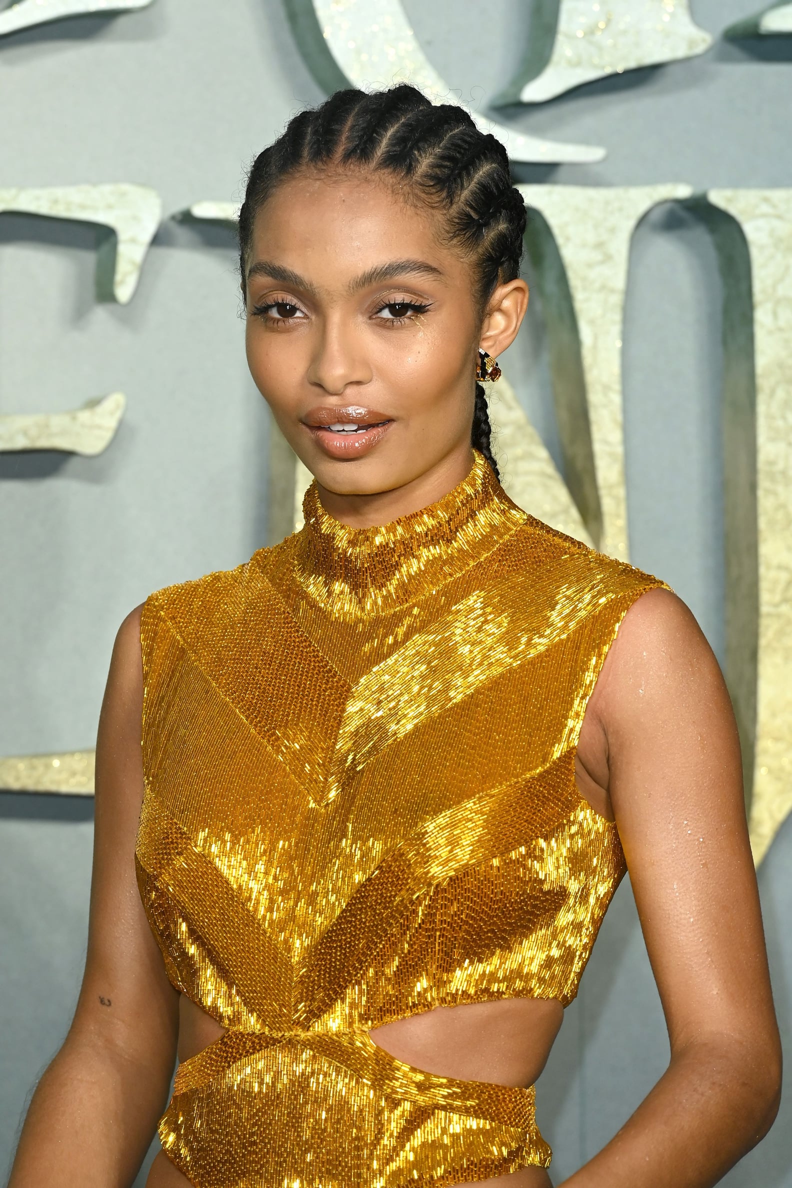 Yara Shahidi's Gold Dress at the Peter Pan & Wendy Premiere | PS Fashion