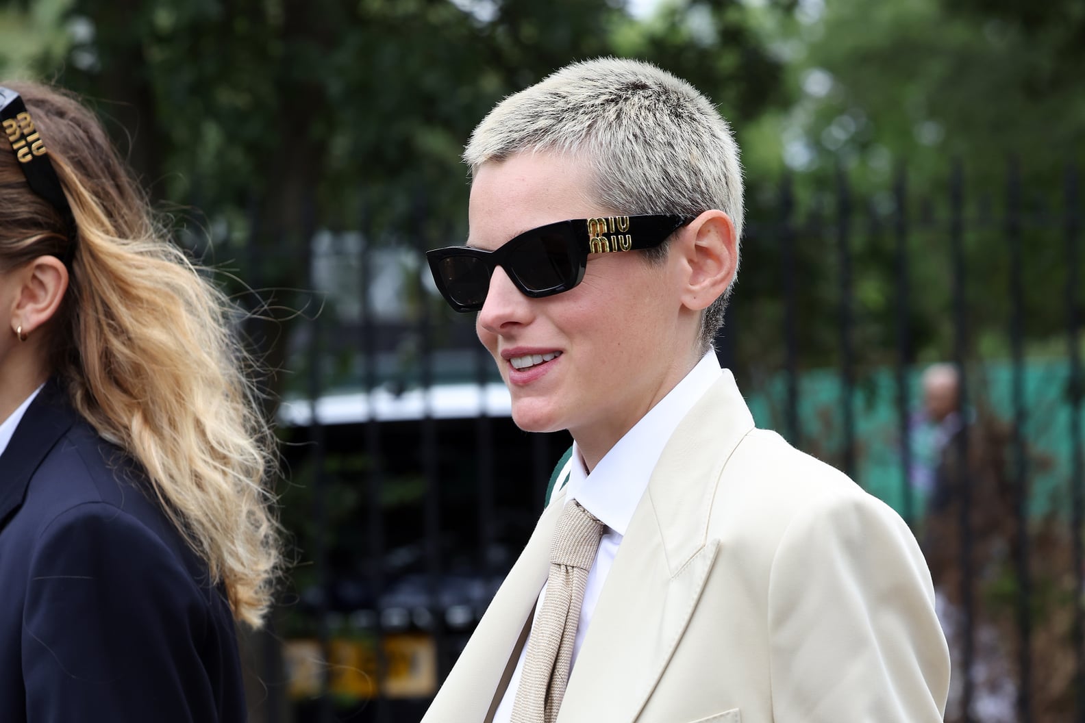 Emma Corrin Debuts a Blond Buzz Cut at Wimbledon | PS Beauty