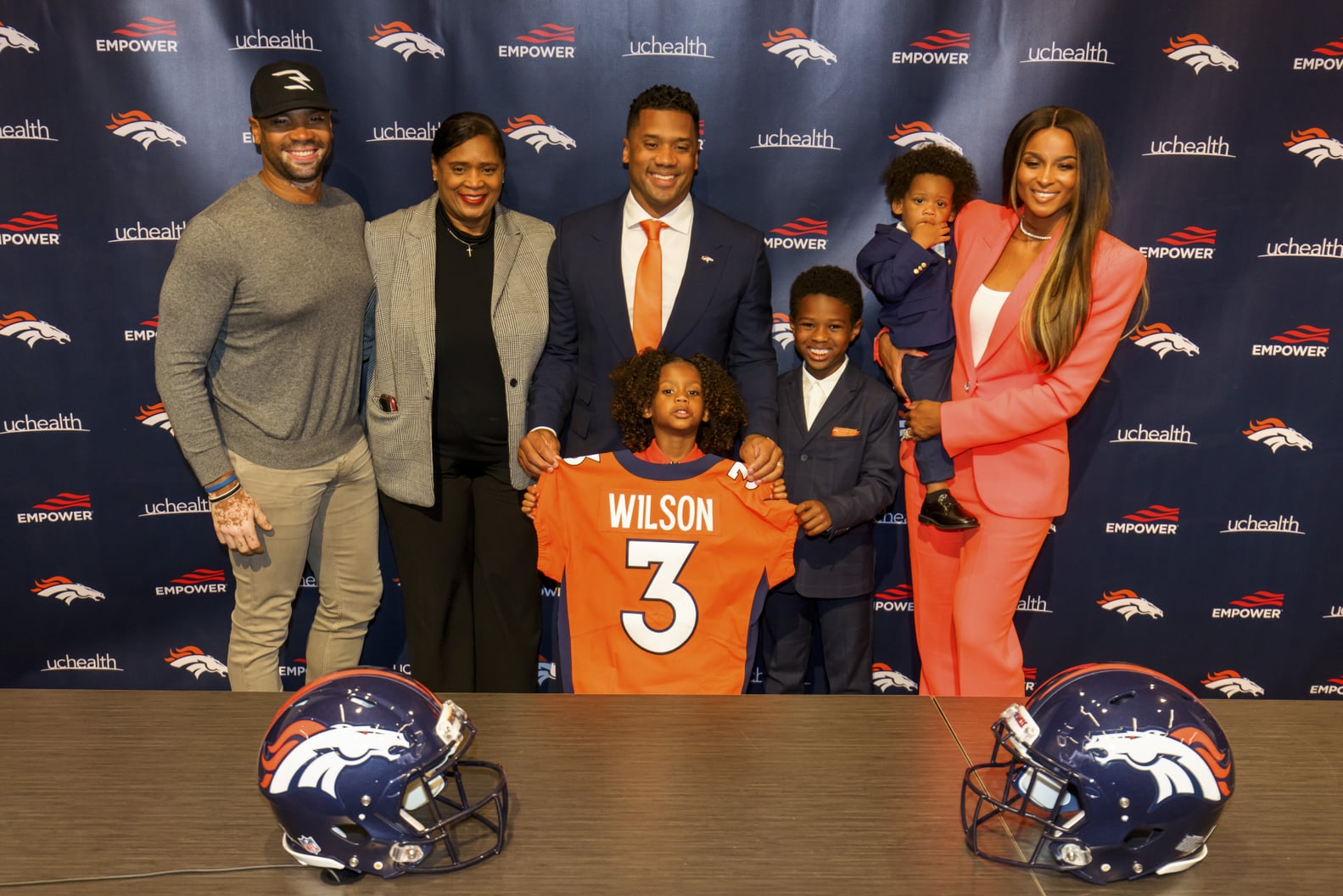 Ciara and Russell Wilson's Family at Denver Broncos Signing | PS Celebrity