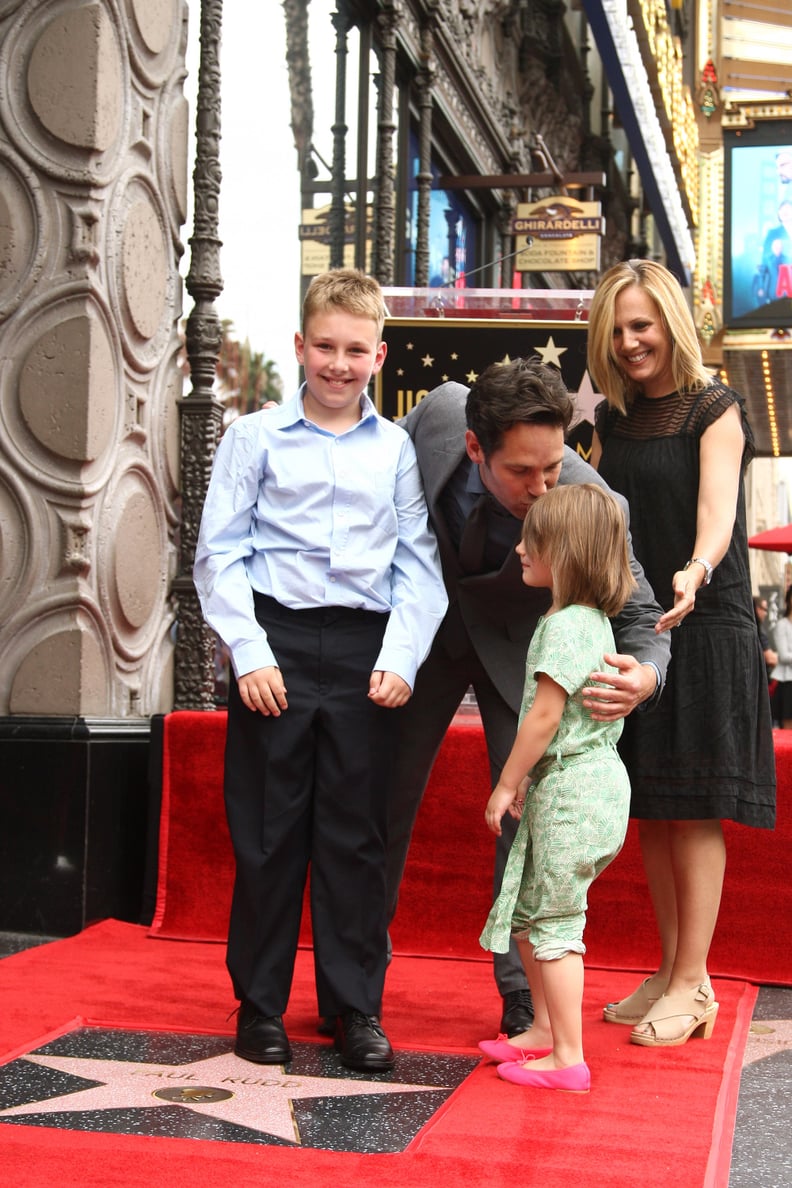 Paul Rudd With His Family on the Hollywood Walk of Fame | PS Celebrity