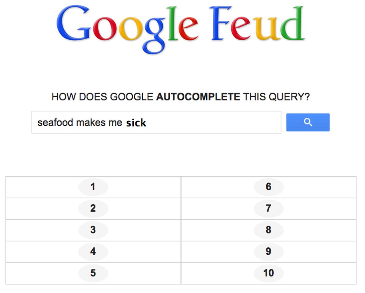 Google Feud Game | PS Tech