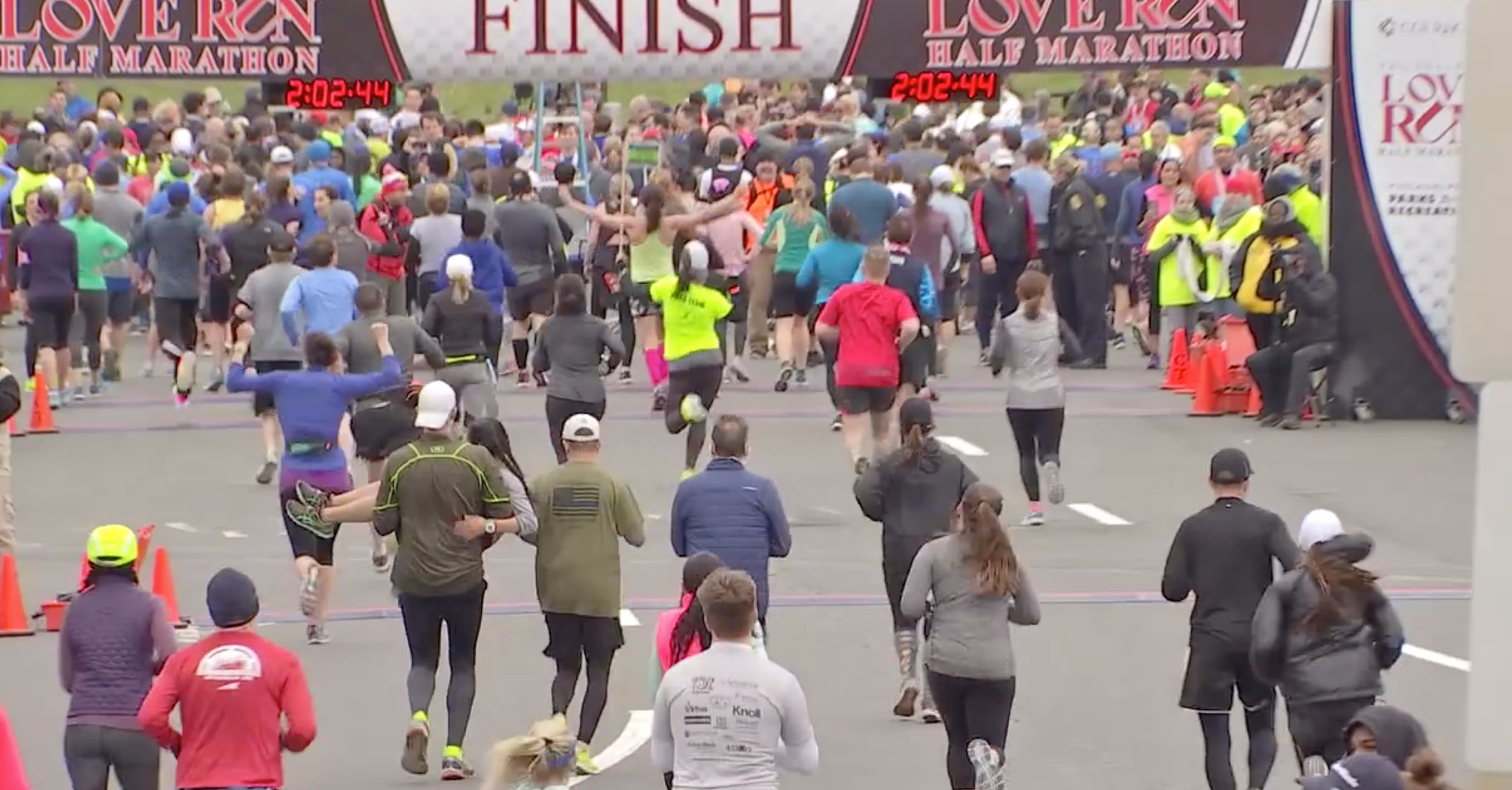 Runner Carried Across Finish Line Video | PS Fitness