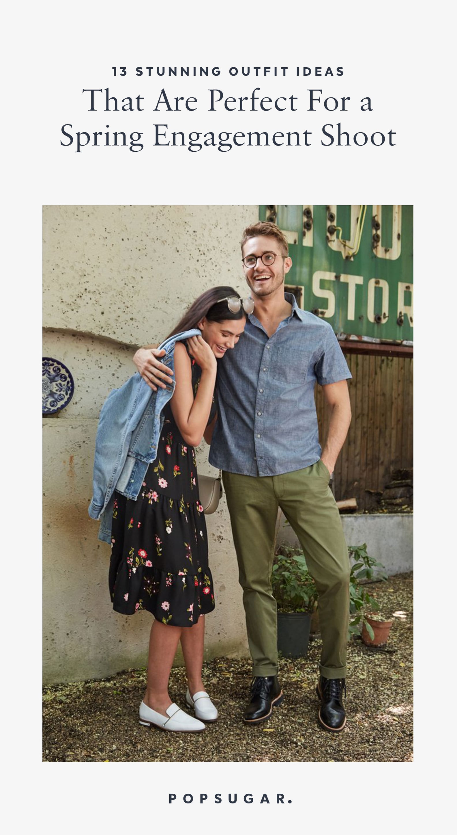 Spring Engagement Photo Outfit Ideas | POPSUGAR Fashion