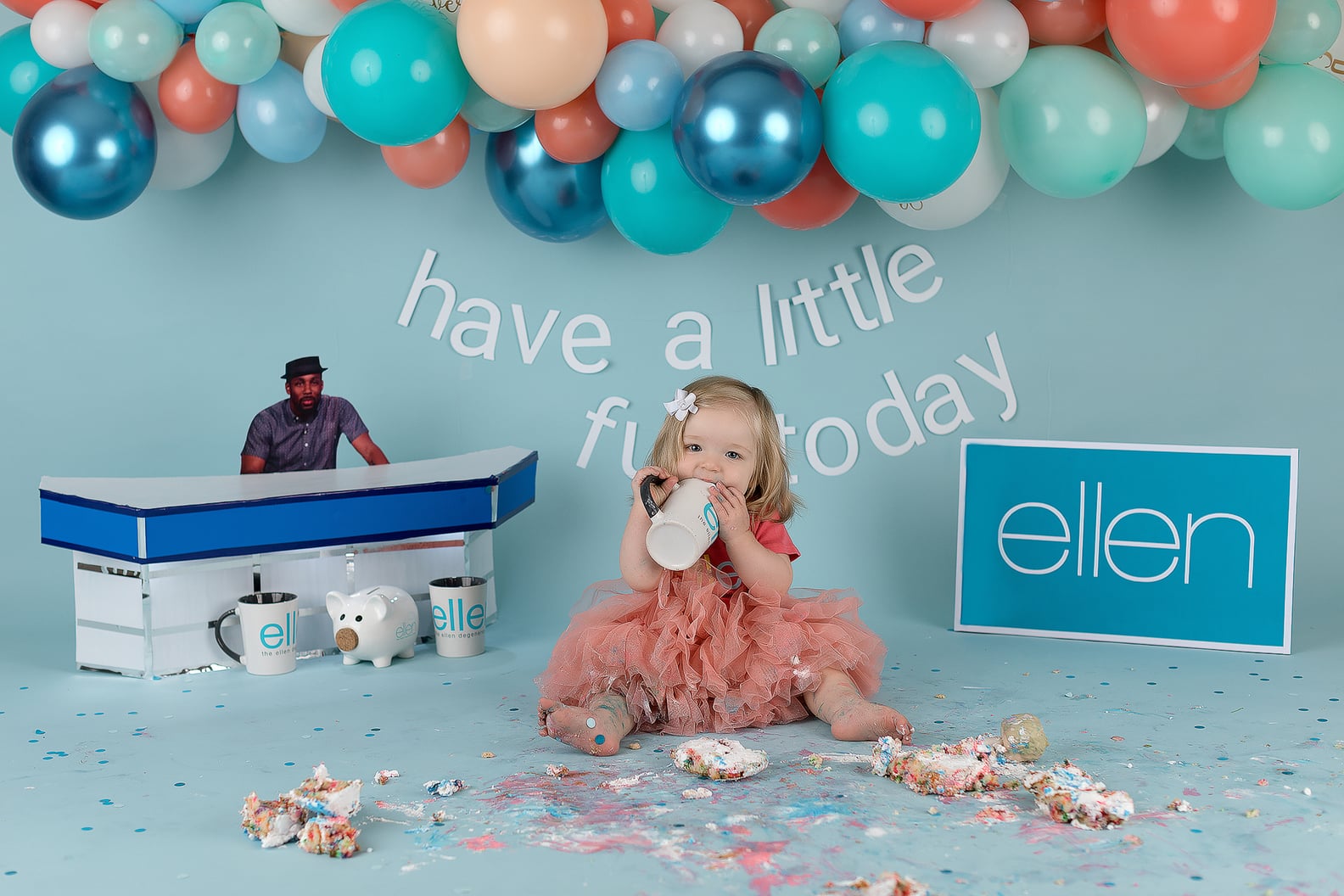 Ellen DeGeneres Cake Smash Photo Shoot | PS Family