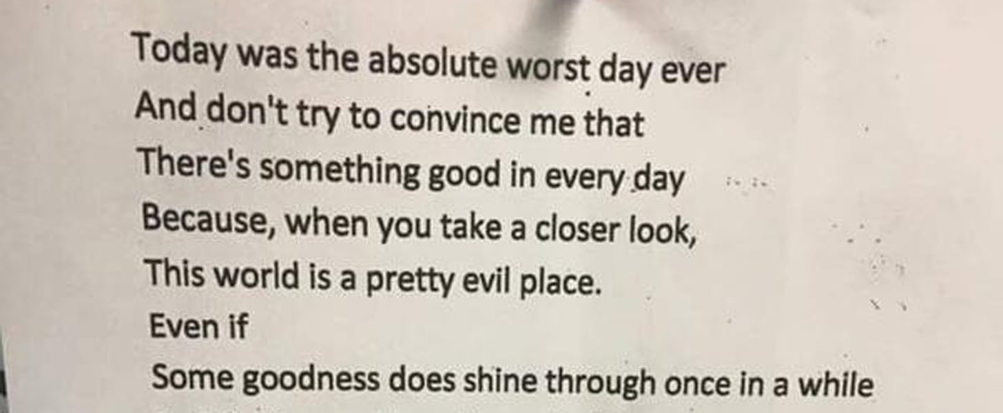 Poem Reads Negative and Positive | PS Tech