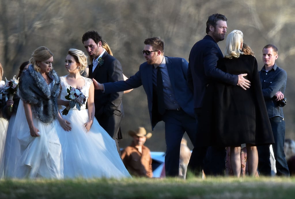 Gwen Stefani and Blake Shelton at RaeLynn's Wedding 2016 | POPSUGAR ...