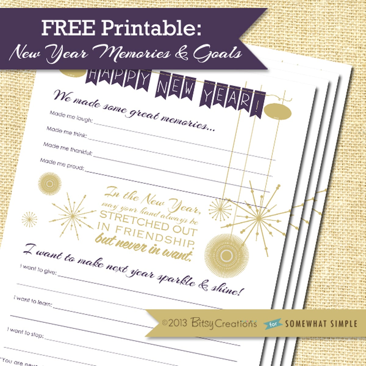 2015 New Year's Resolution Printables | PS Smart Living