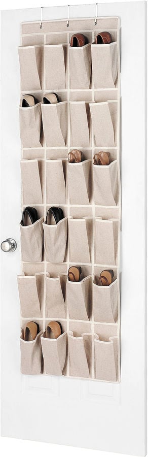 Whitmor Linen Over The Door Shoe Organizer