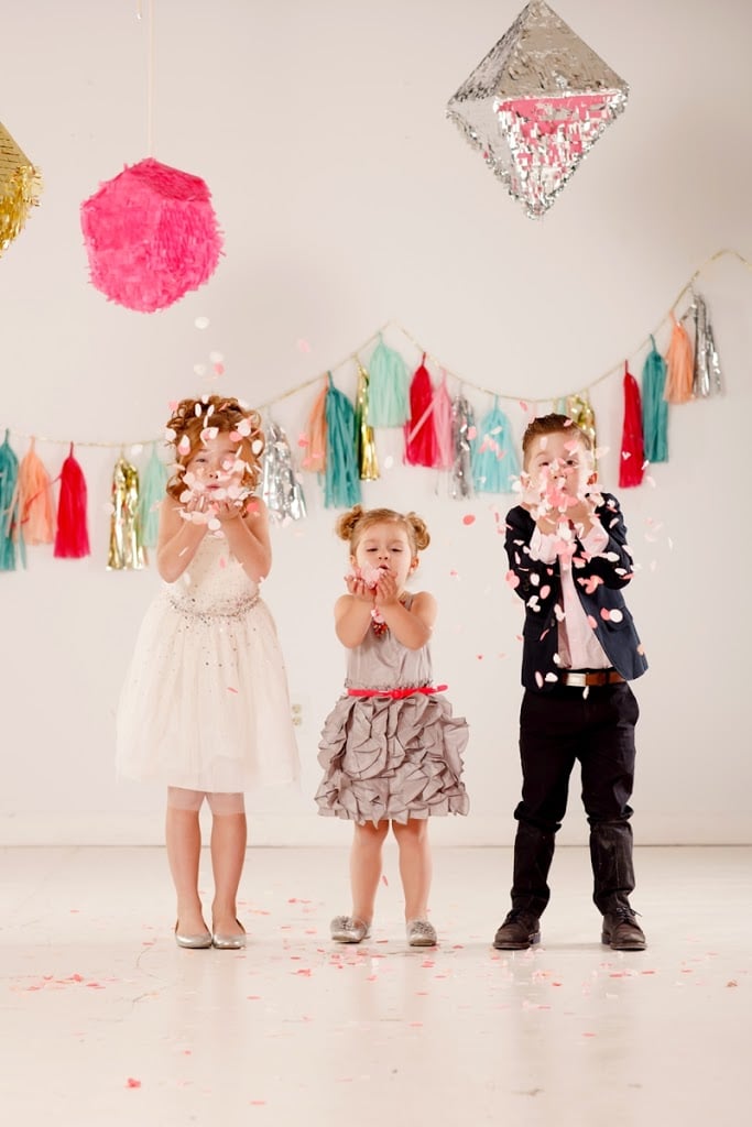 Confetti Glitter Holiday Family Photo Shoot | POPSUGAR Family