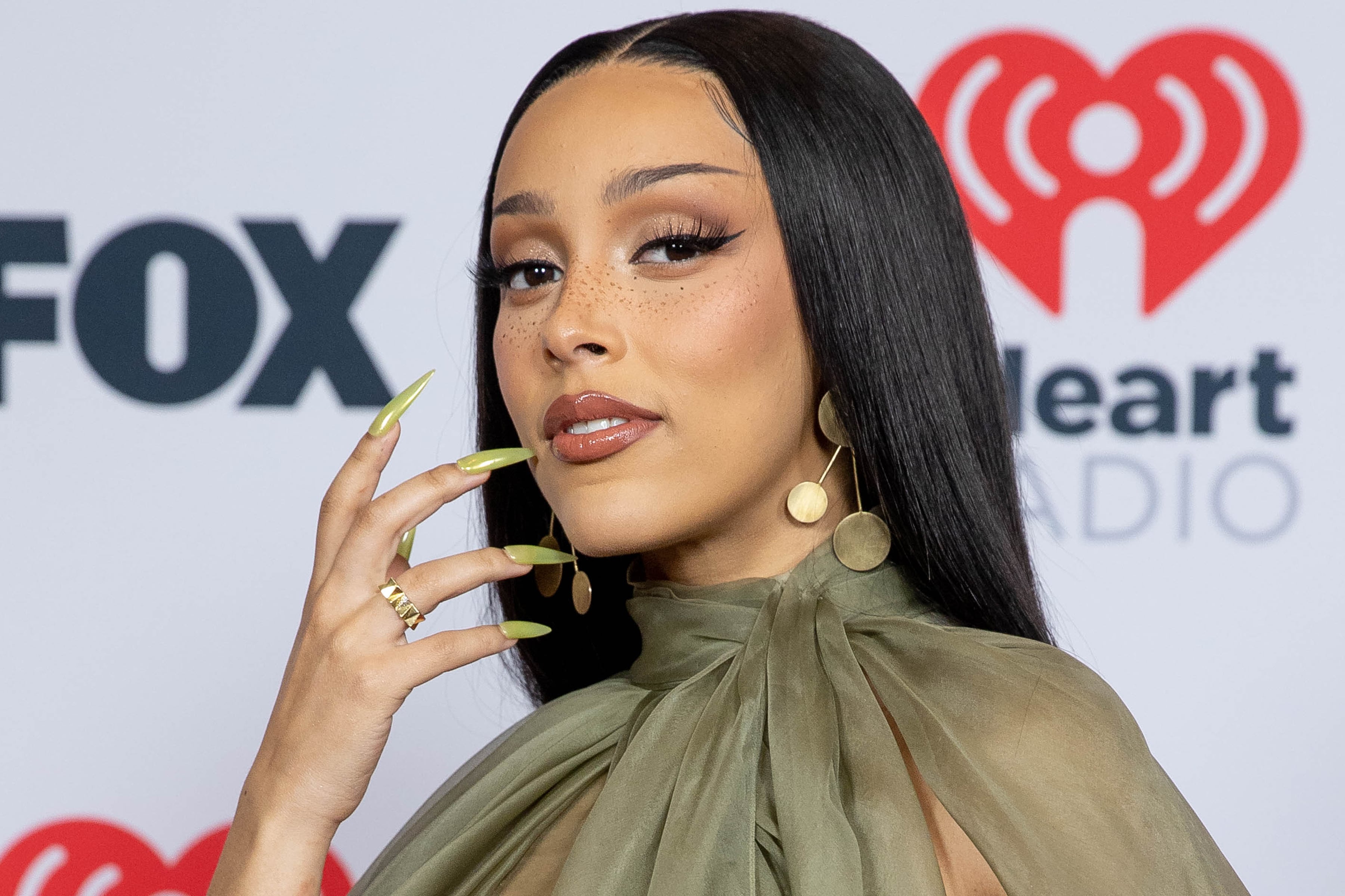 Doja Cat's Purple Hair Color in Her Super Bowl Commercial | POPSUGAR Beauty