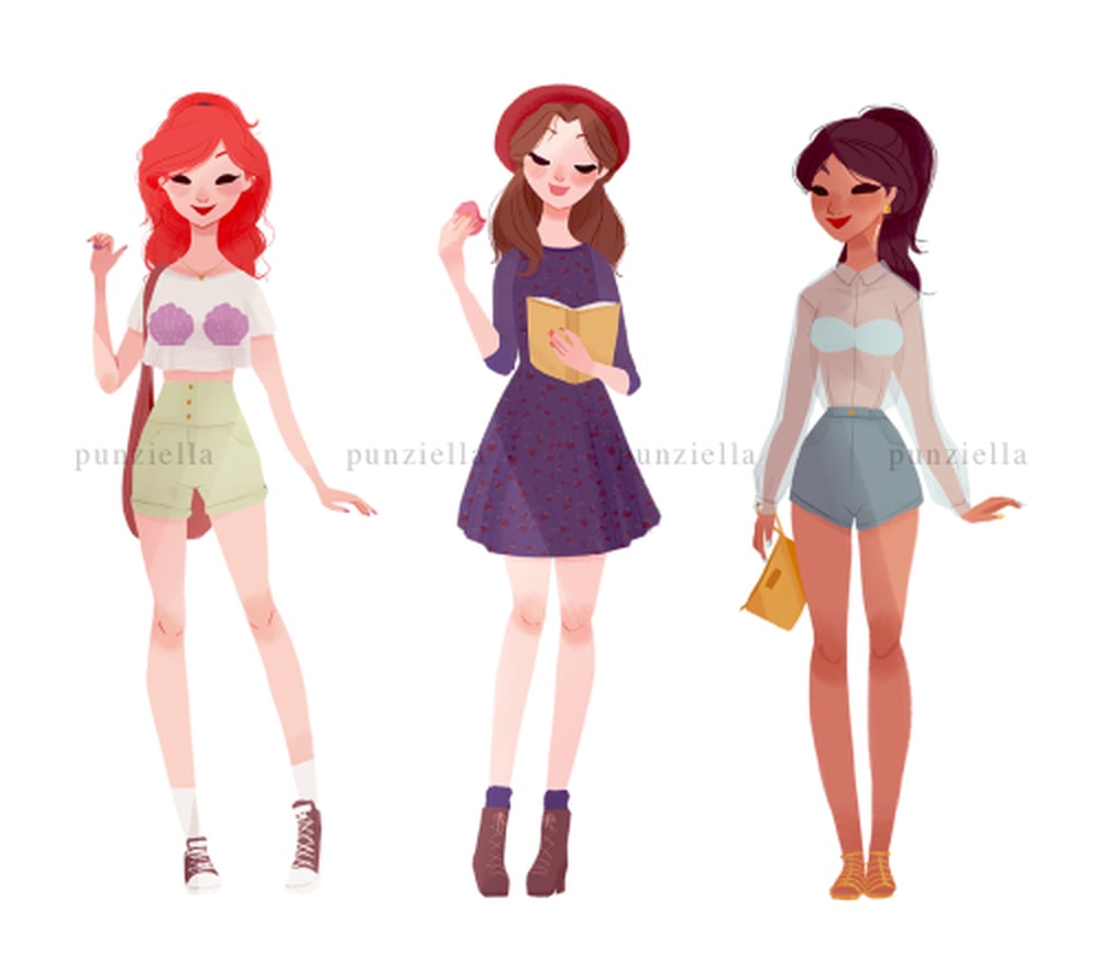 Modern Disney Princess Portraits | PS Love