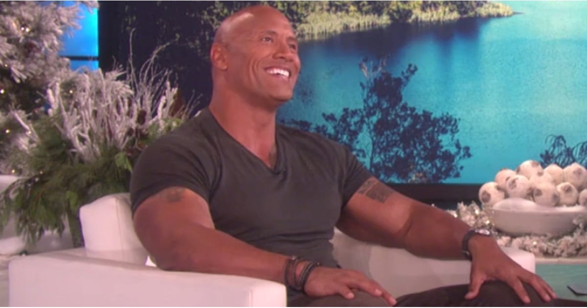 Dwayne Johnson on The Ellen DeGeneres Show November 2016 | POPSUGAR ...