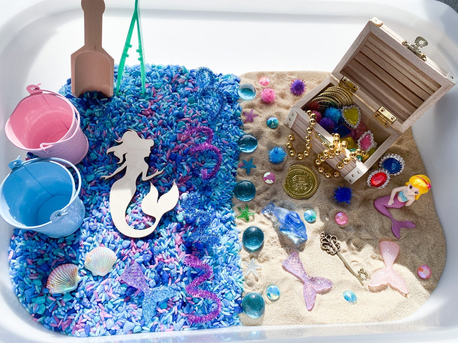 Toys & Games Make Your Own Sensory Bins Pastel Colors Sensory Bin ...
