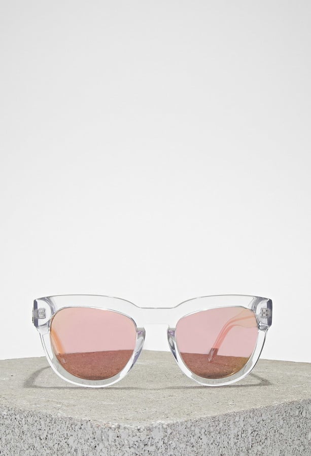 Forever 21 Married To The Mob Kiki Crystal Clear Sunglasses 75