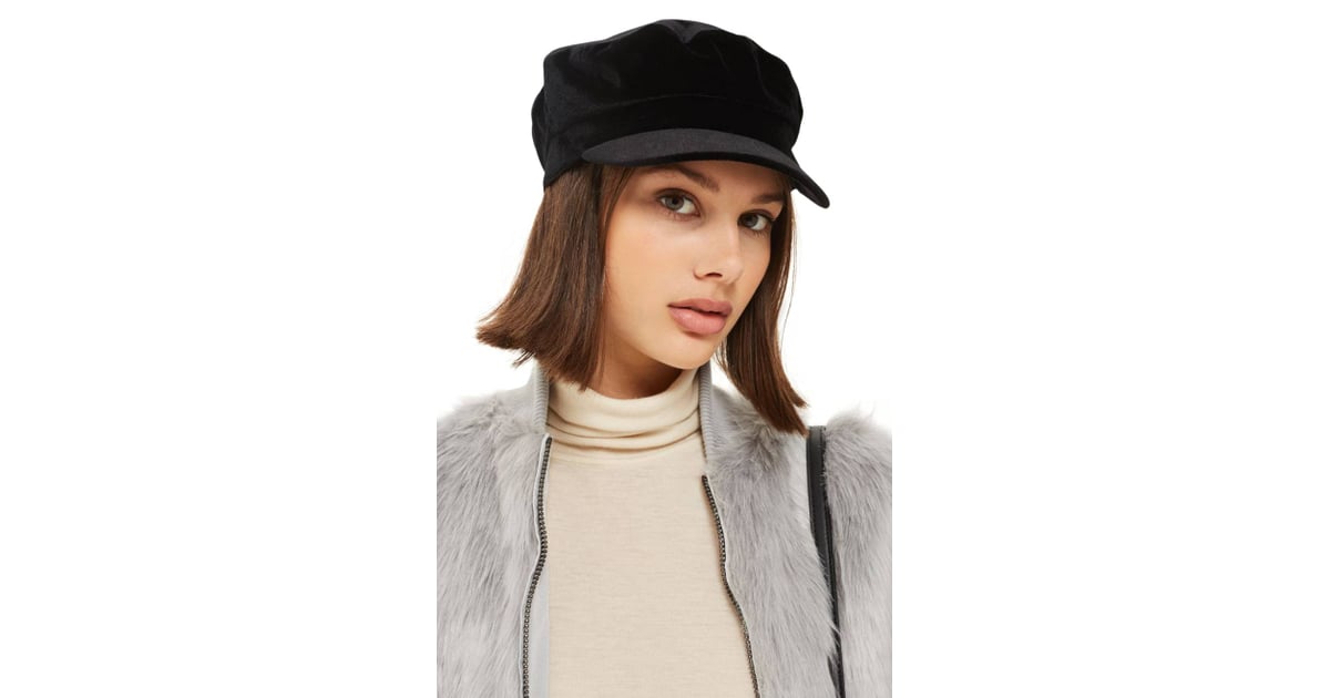 Topshop Velvet Baker Hat Velvet Accessories For Fall 2017 Popsugar