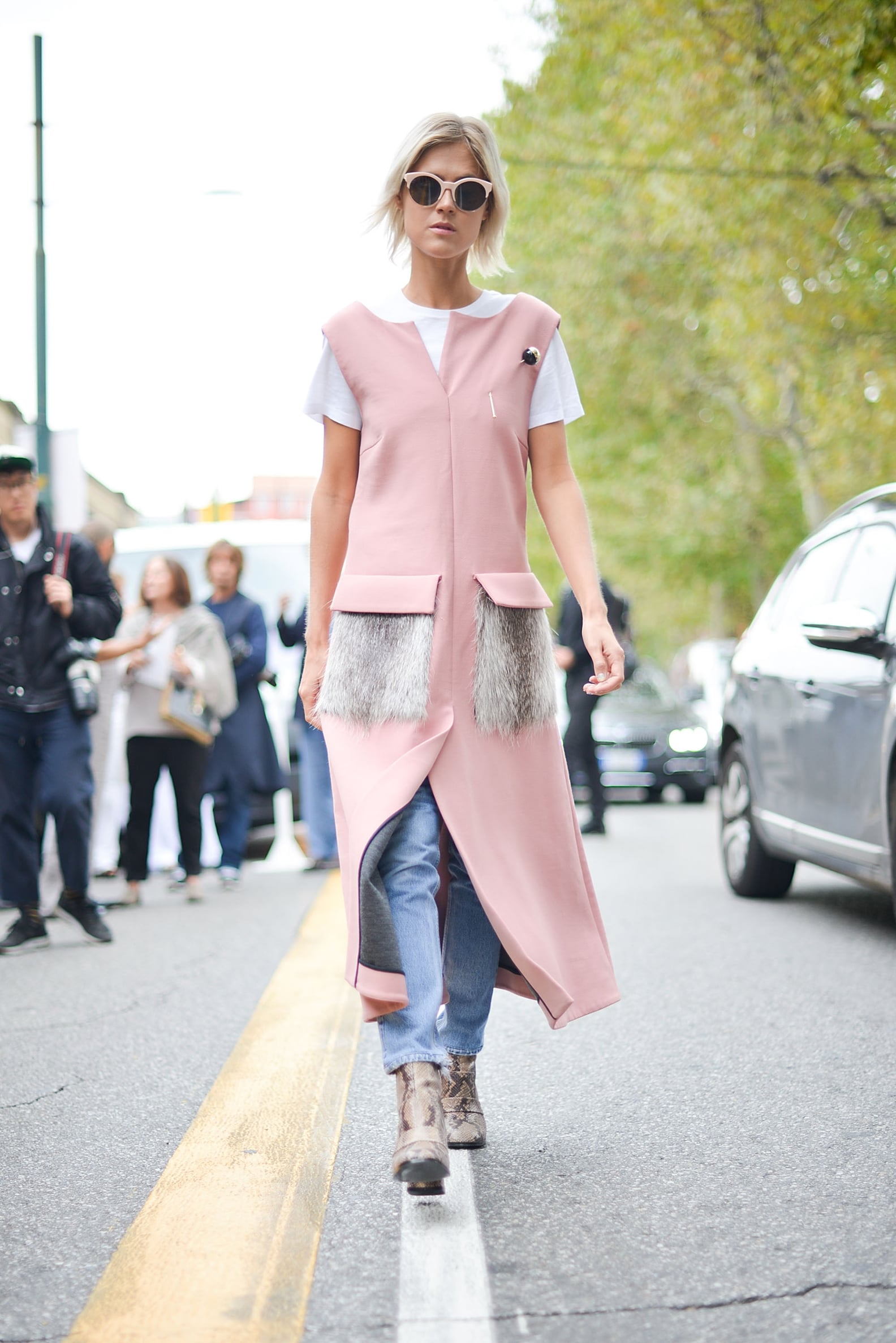 How to Wear a Dress Over Jeans | PS Fashion