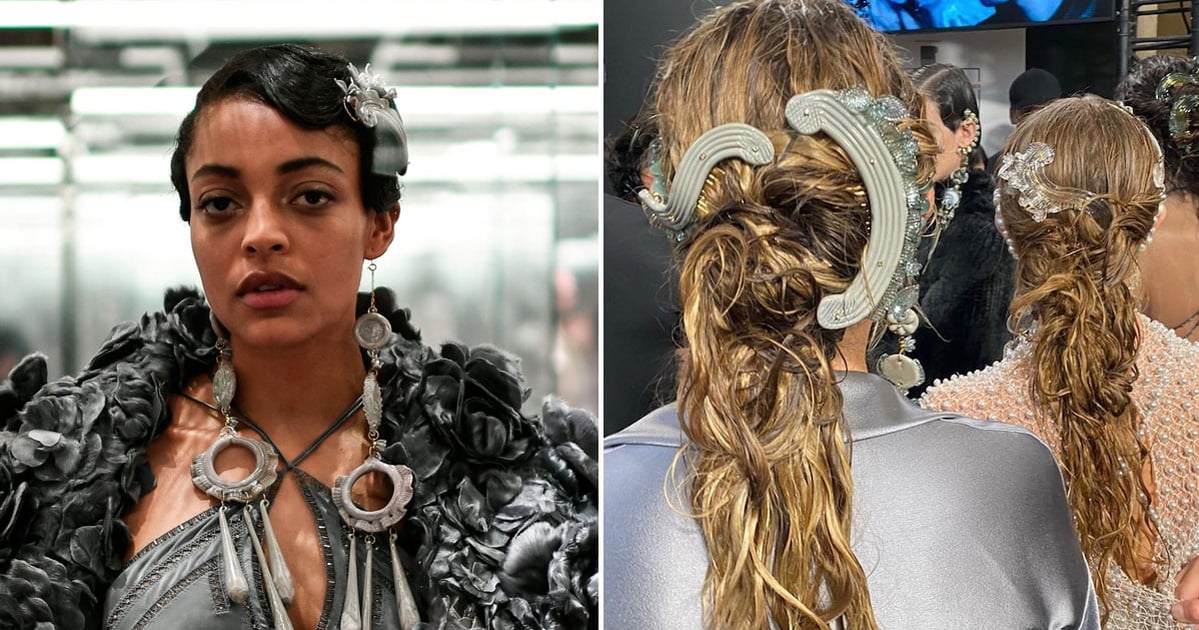 Fendi Spring 2021 Couture Featured Venetian Glass Hair Combs | PS UK Beauty