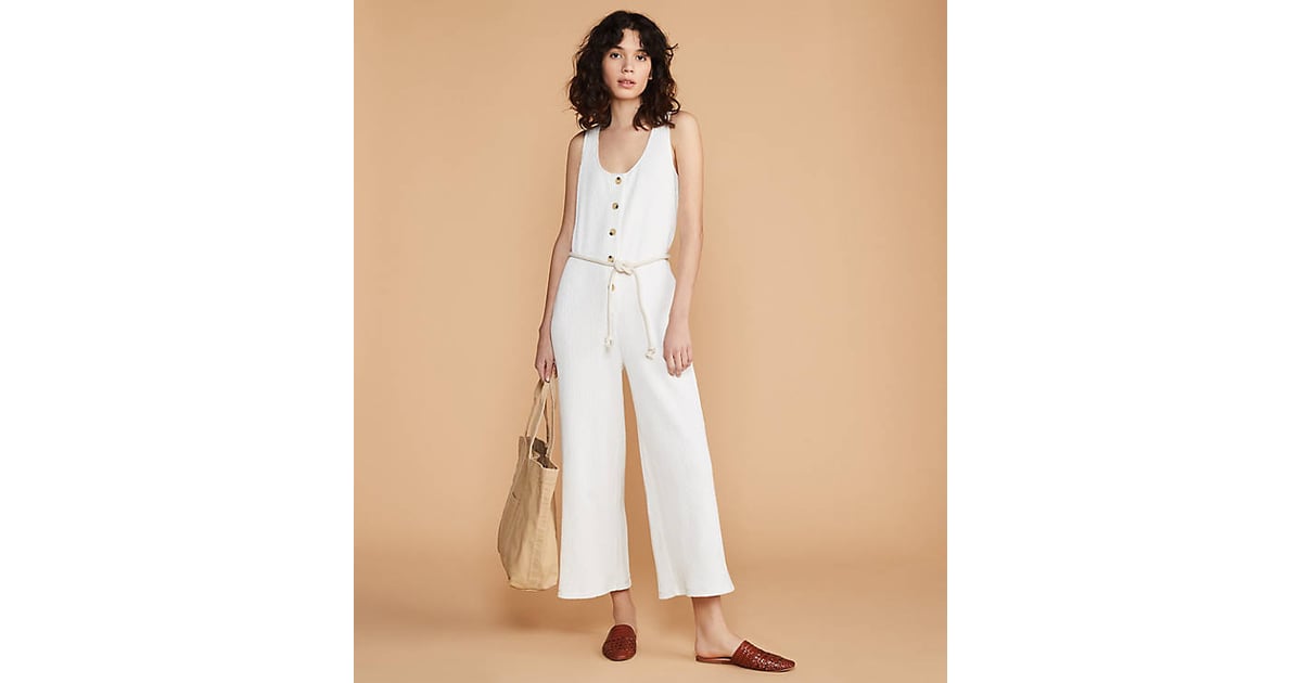 Lou And Grey Ribbed Button Jumpsuit Best Jumpsuits On Sale Summer 2019