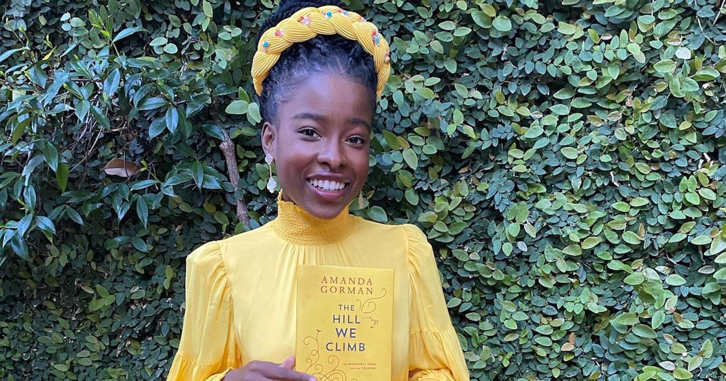 Amanda Gorman's Yellow Alice + Olivia Dress on GMA | PS UK Style