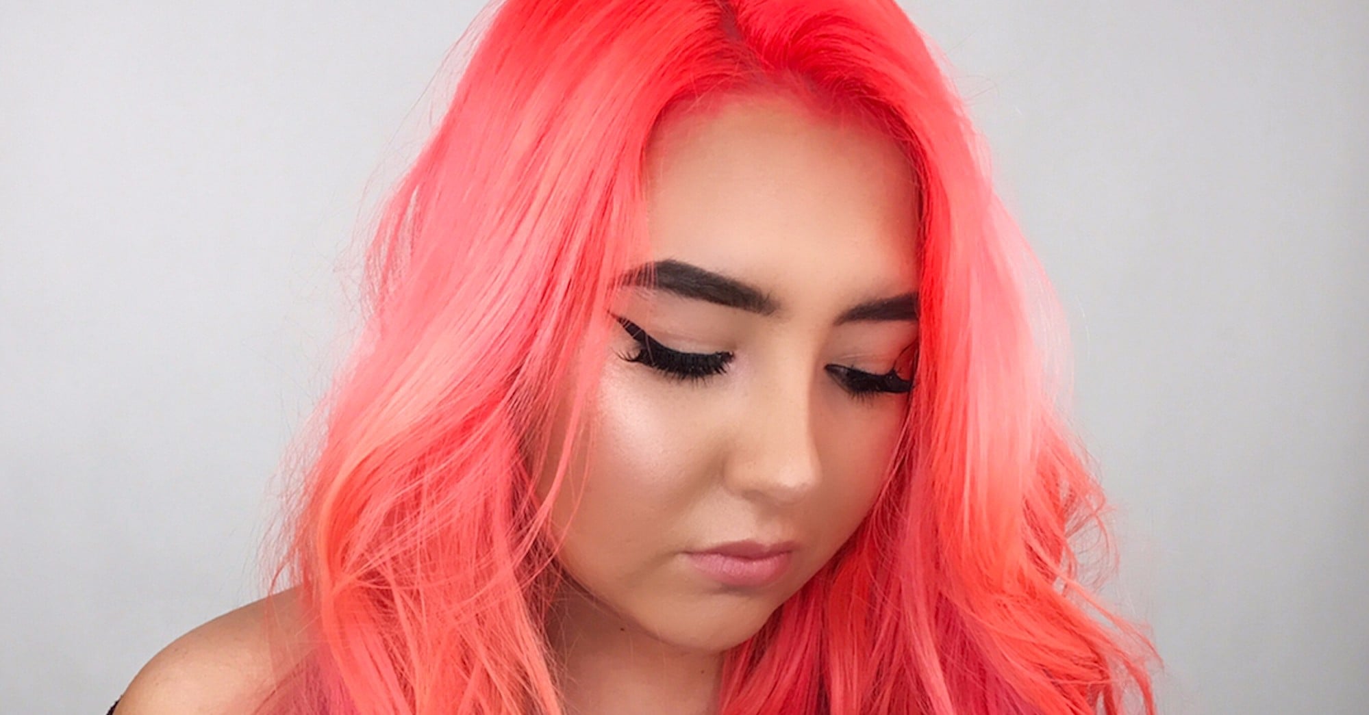 Bright Neon Peach Color