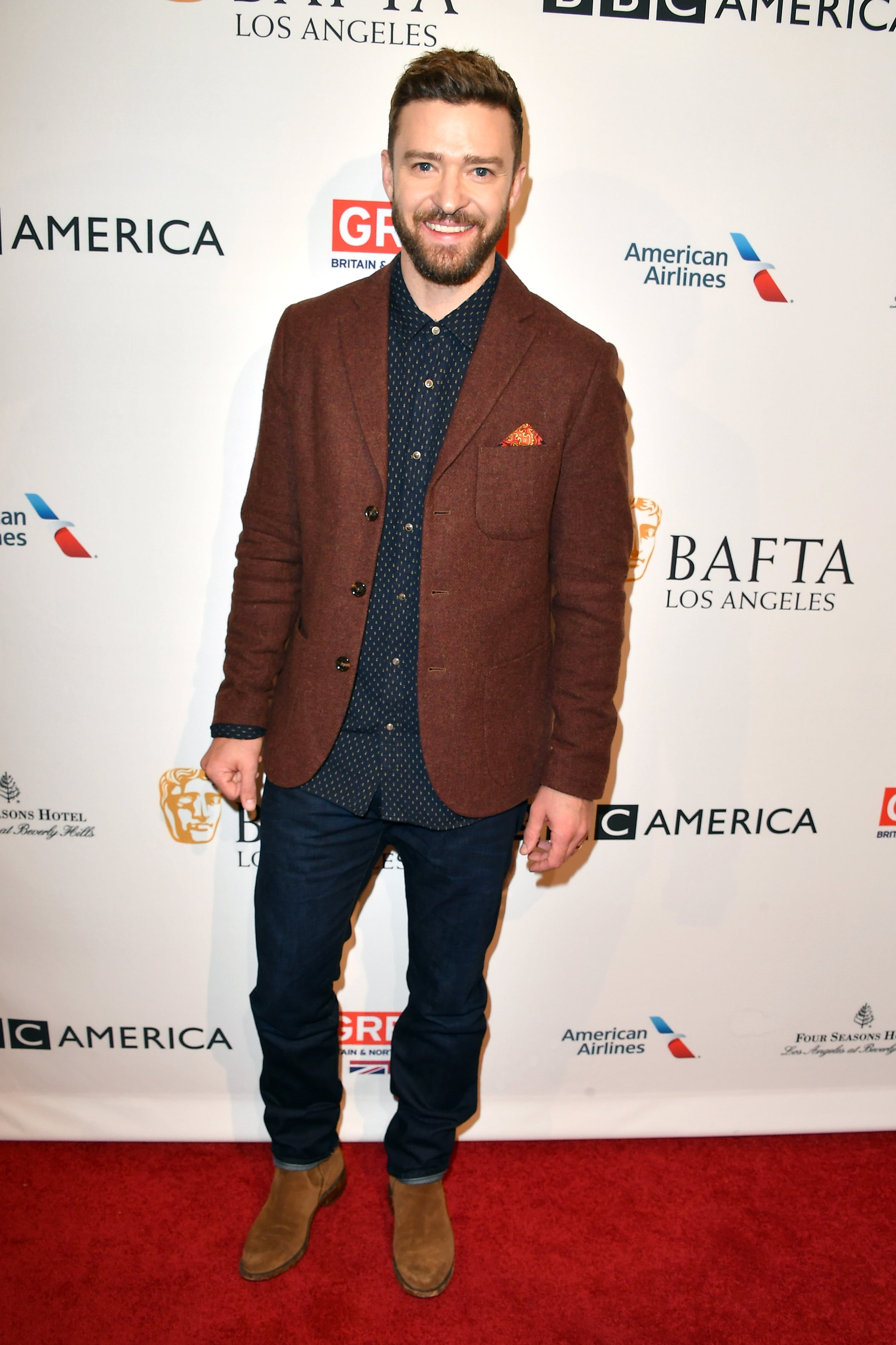 Justin Timberlake at BAFTA Tea Party 2017 Pictures | PS Celebrity