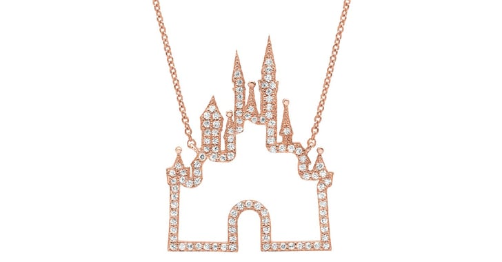 Disney Rose Gold Castle Necklace | POPSUGAR Family
