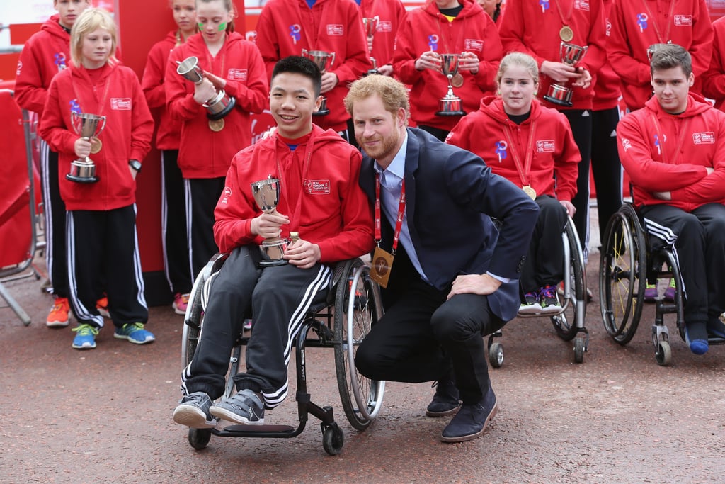 Prince Harry at London Marathon 2016 Pictures | POPSUGAR Celebrity