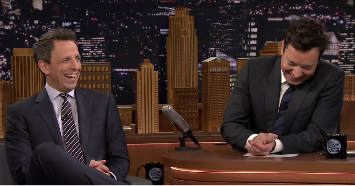 Seth Meyers on The Tonight Show With Jimmy Fallon Feb. 2017 | POPSUGAR Celebrity
