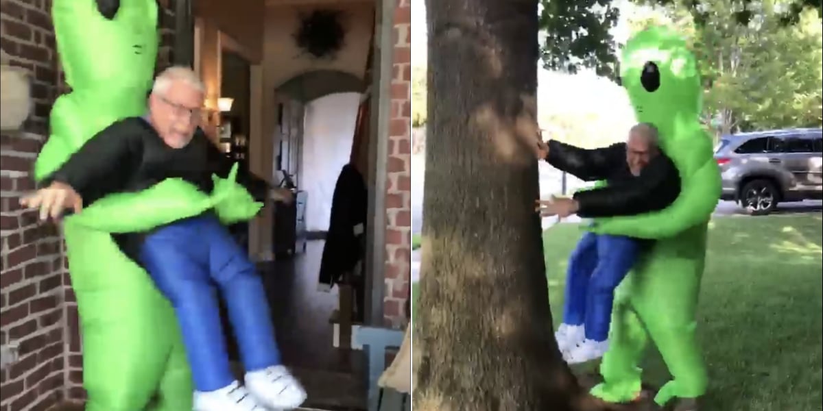 Funny Video of Dad Dressed Up as an Alien | PS Family