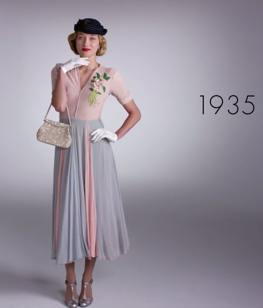 1935 | Fashion Trends Through the Ages | Video | POPSUGAR Fashion Photo 3