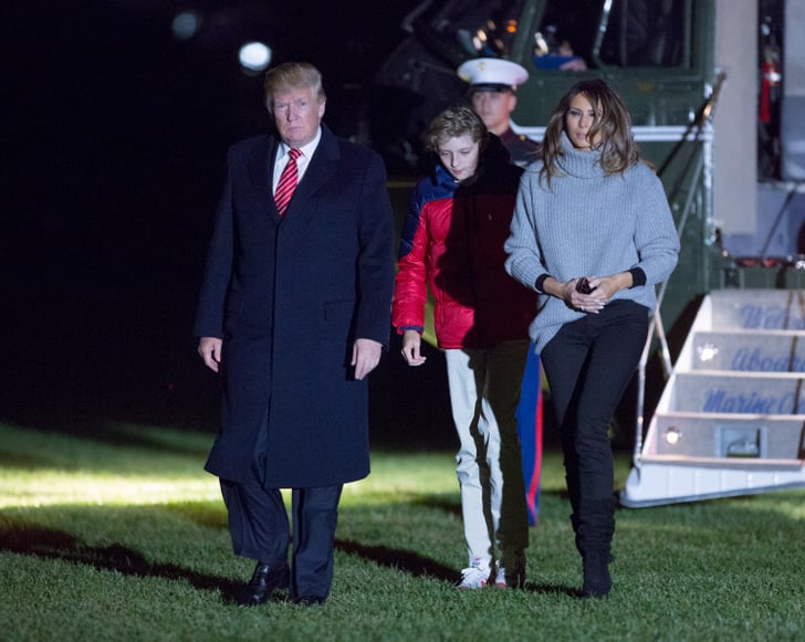 Melania Trump's Black Scrunch Boots | POPSUGAR Fashion