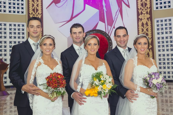 Identical Triplets Get Married At The Same Time Popsugar Love And Sex