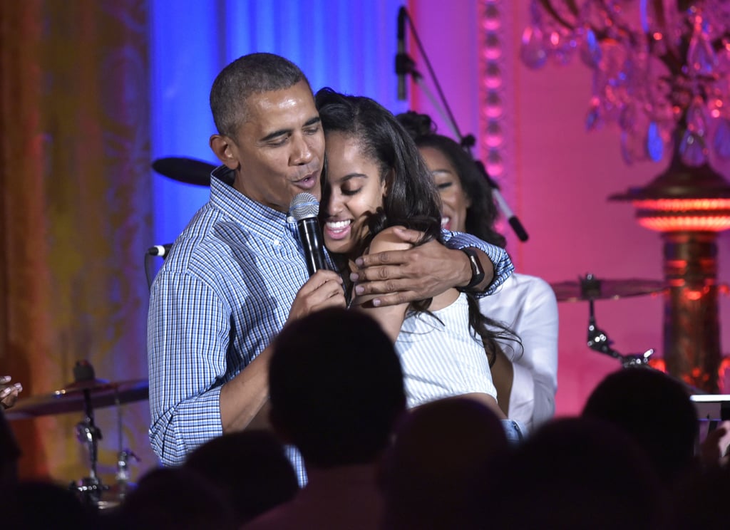 Barack Obama Cute Moments With Sasha and Malia | POPSUGAR Celebrity