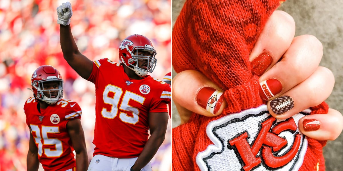 Super Bowl Nail Art Ideas For Chiefs or Buccaneers Fans 2021 | POPSUGAR ...