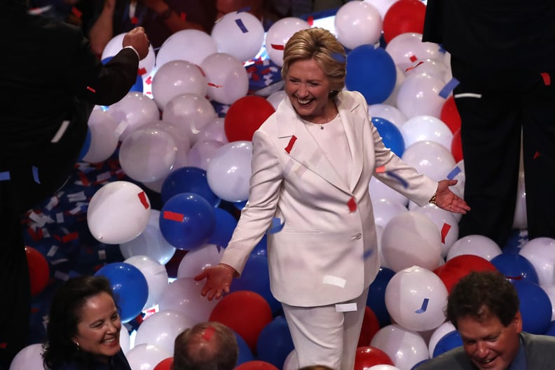 Bill and Hillary Clinton Playing With Balloons at DNC 2016 | POPSUGAR ...