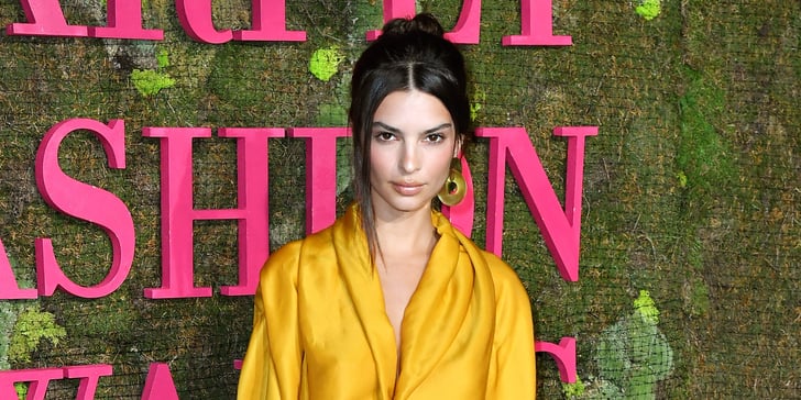 Emily Ratajkowski Yellow Outfit at Green Carpet Awards 2018 | POPSUGAR ...