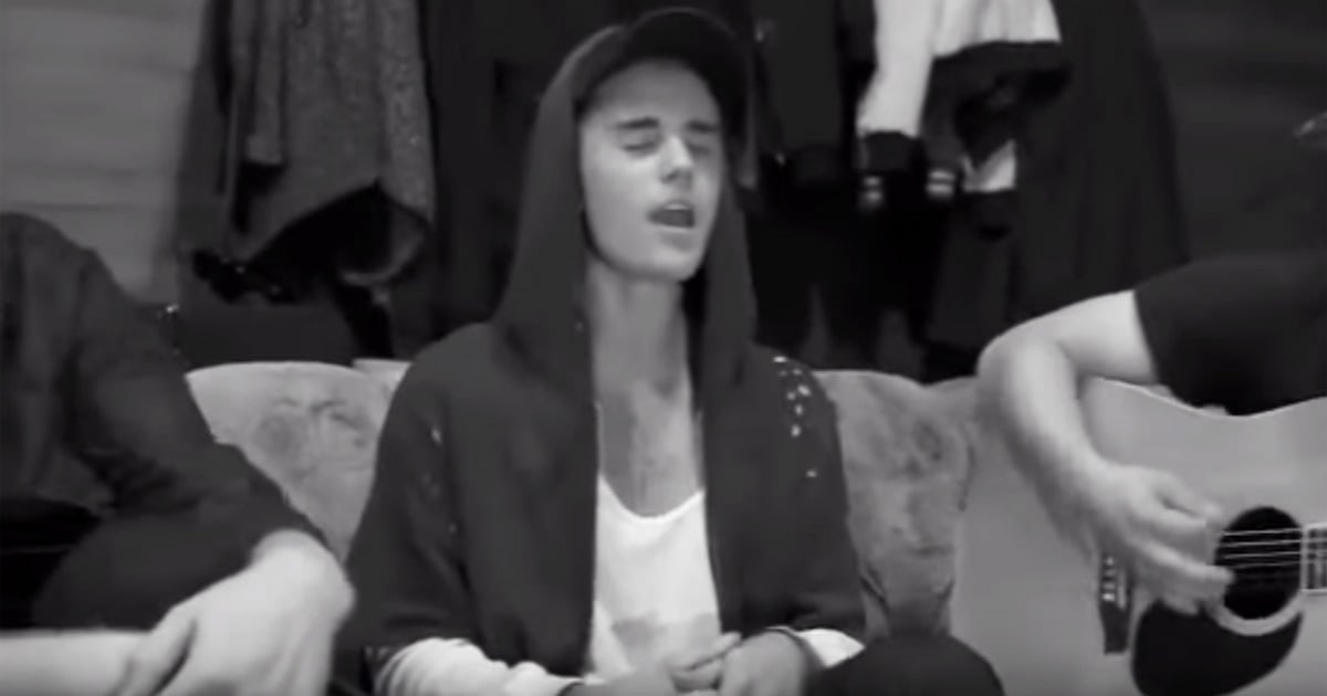 Justin Bieber's Acoustic Version of "Sorry" Video | POPSUGAR Entertainment