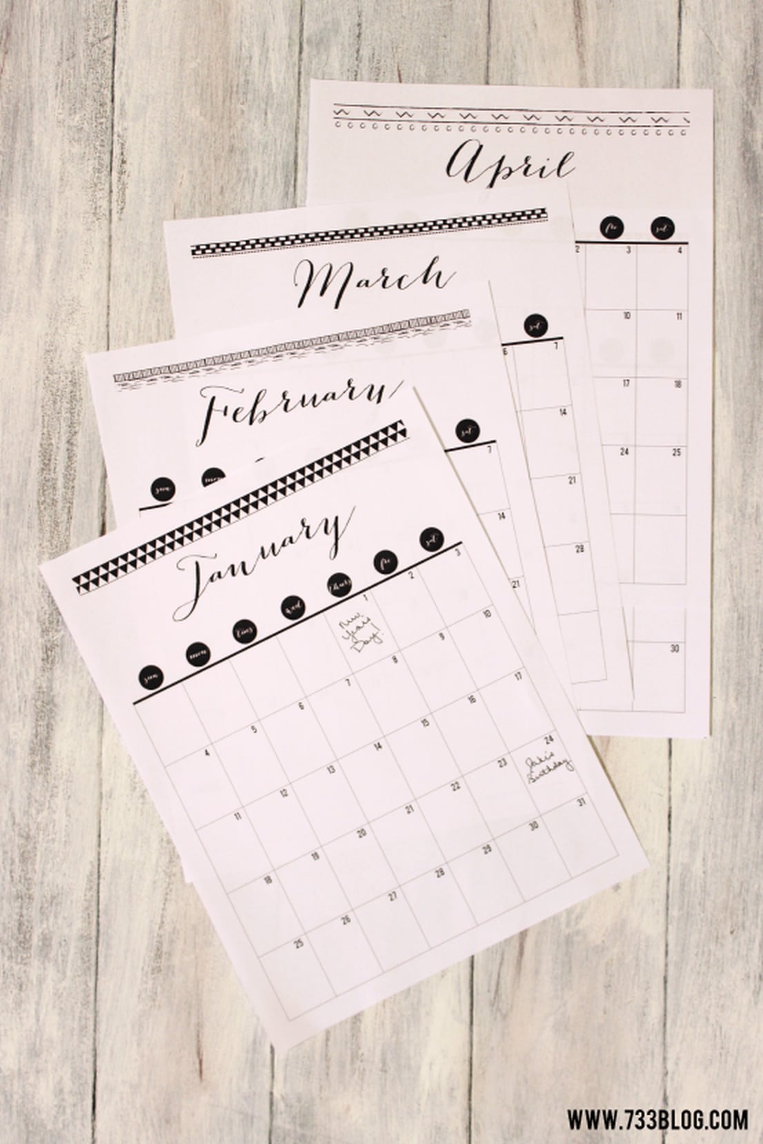 2016 Free Printable Calendars | PS Smart Living