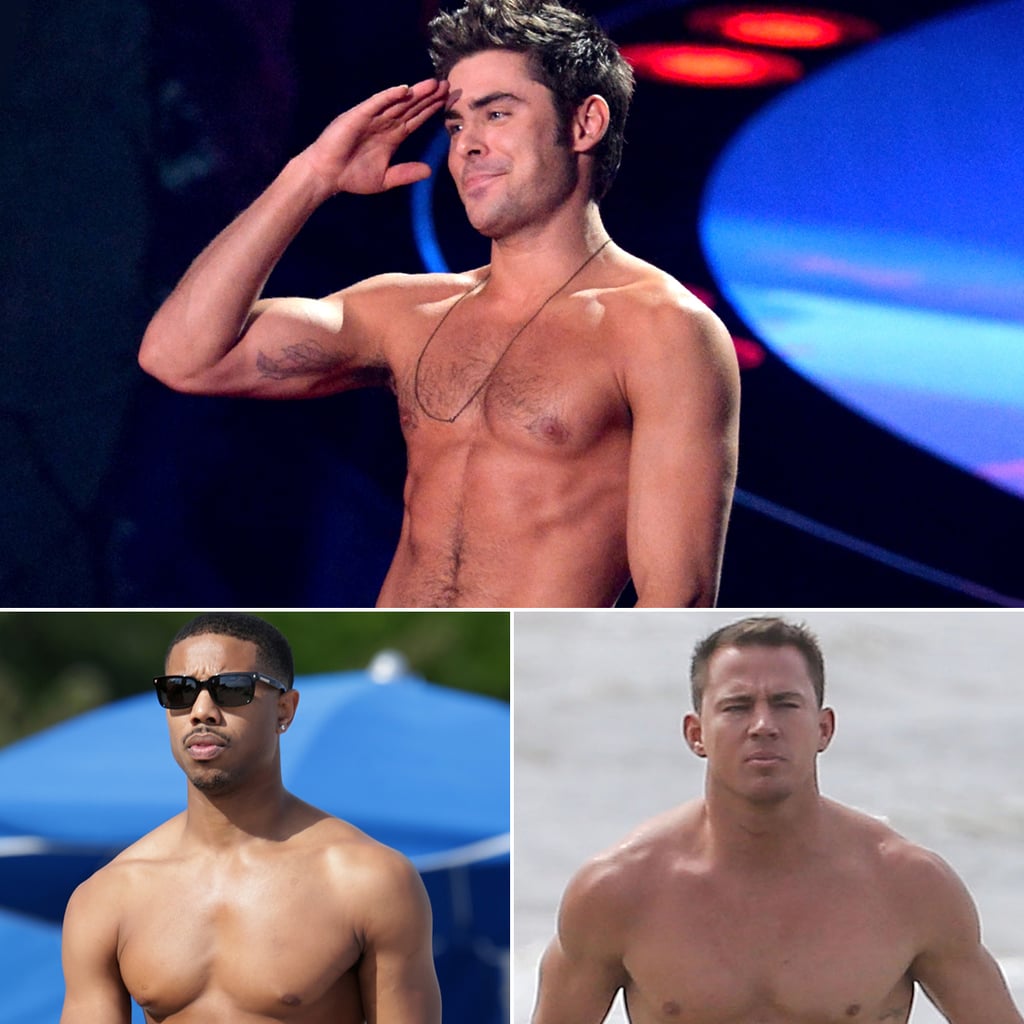 Hottest Celebrity Shirtless Moments Of 2014 Popsugar Celebrity
