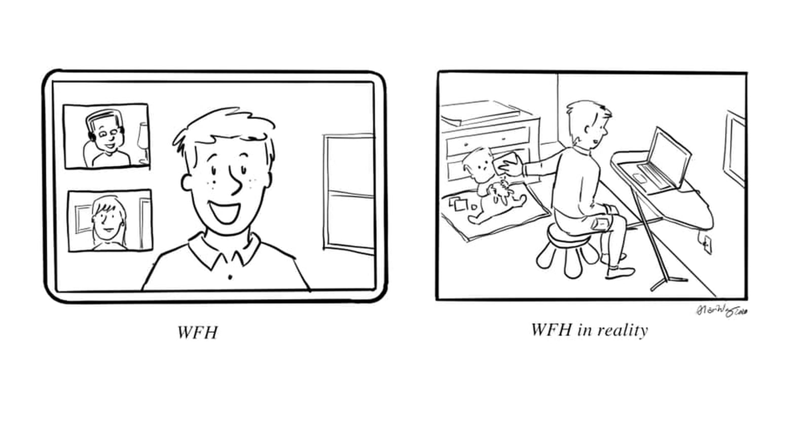 New Mom Comics Social Distancing With Family Cartoons | POPSUGAR Family